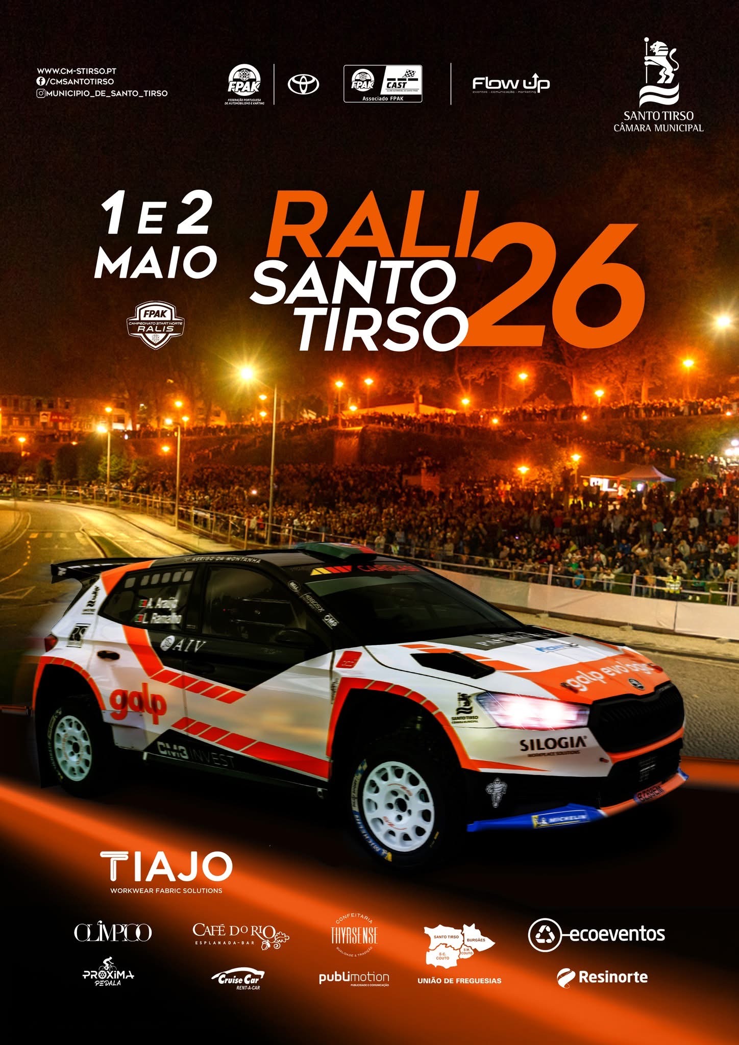 Falta menos de um mês para o Rali de Santo Tirso 2026 « Jornal o Cordovense